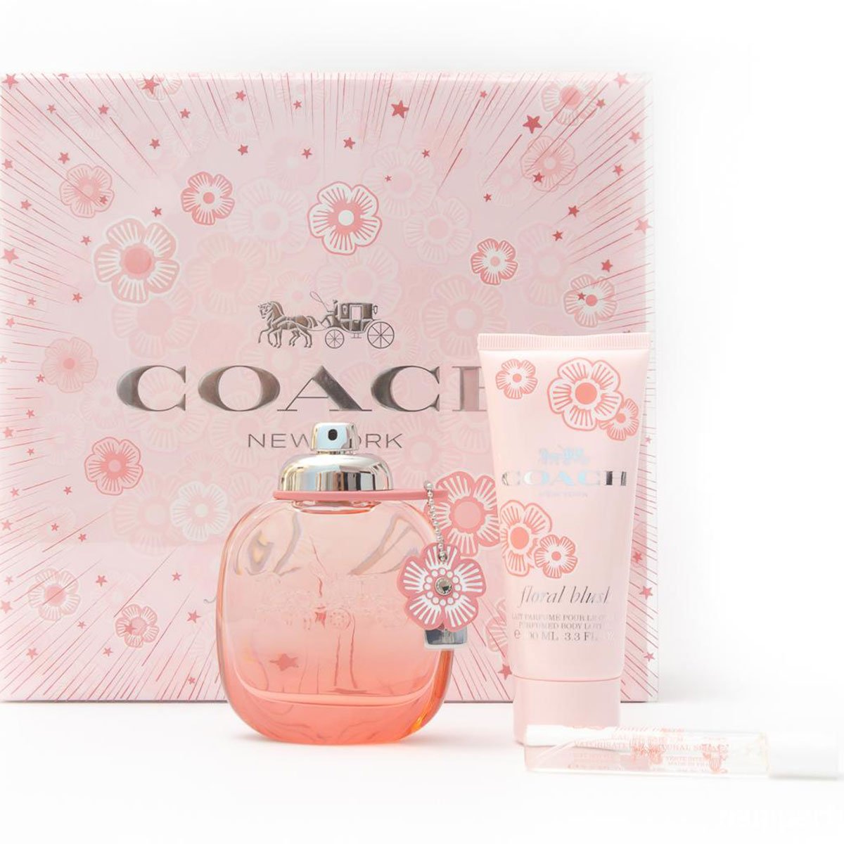 Gift Set Coach Flora Blush 3pcs ( EDP 90ml & EDP 7,5ml & BL 100ml )
